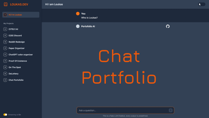 Chat Portfolio